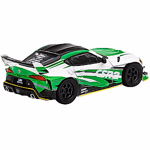 TSM Model GR Supra CSR2 LB Works RHD (Right Hand Drive) White & Bright Green w/Black Top Ltd Ed to 3000 pcs 1/64 Diecast Model True Scale Miniatures MGT00308