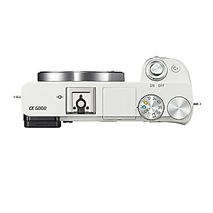 Camera Bundle for Sony Alpha a6000 Mirrorless Digital Camera with 16-50mm Lens (White) Must Have Bundle Wide Angle and Telephoto + Accessories (Renewed)