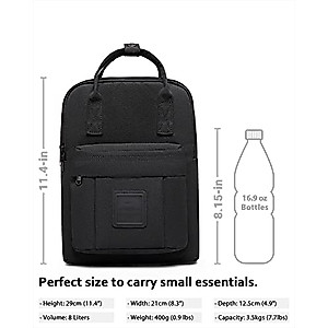 HotStyle BESTIE Mini Backpack Purse Small Bag with Multiple Pockets, Little Size Cute for Day Tirp, Travel & Everyday, Black