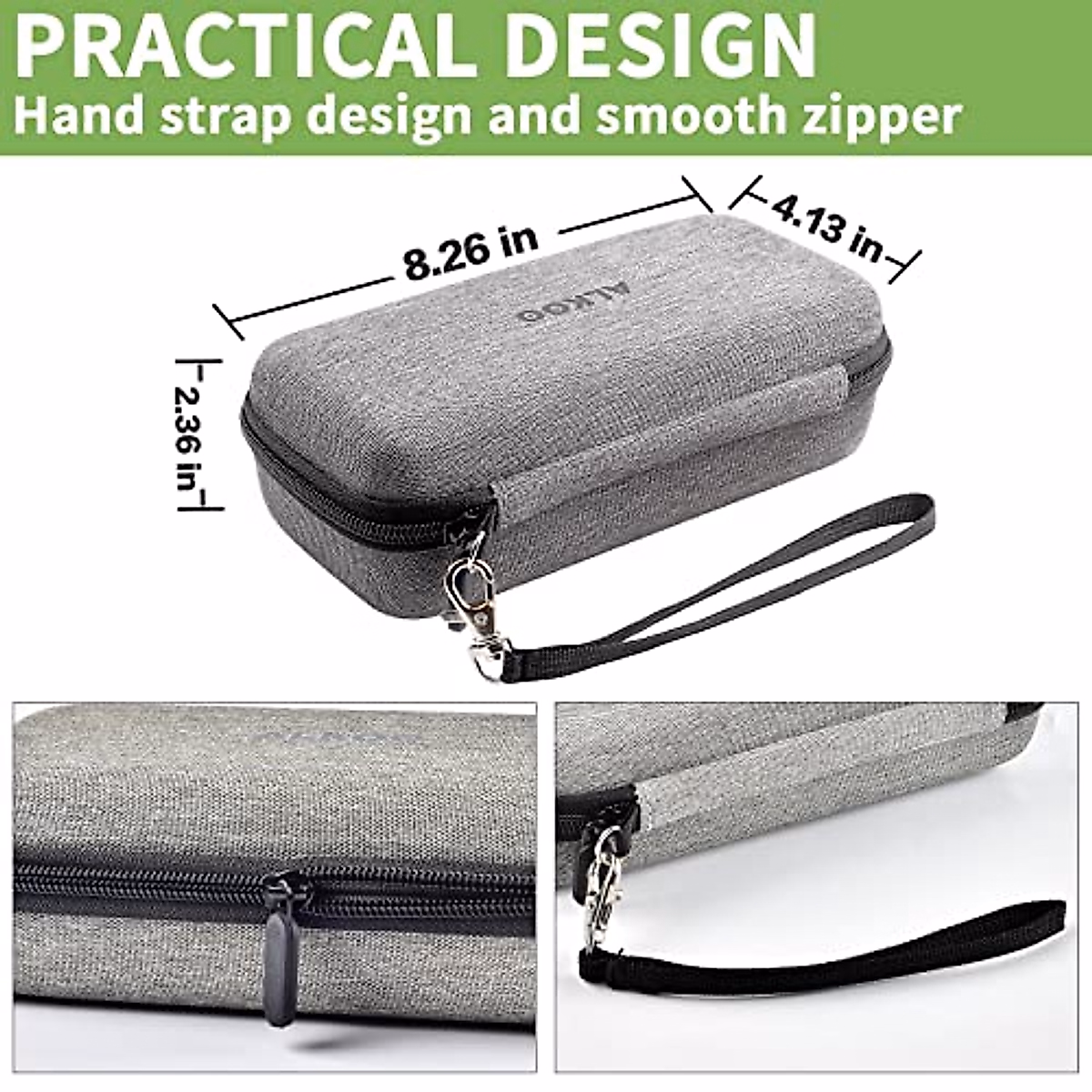 Case Compatible with Texas Instruments TI-84 Plus CE/TI-84 Plus/TI-83 Plus/TI-30XS / TI-36Pro Graphing Calculator, Scientific Calculators Box for Ruler, Rubber, Pencil and Other- Light Grey