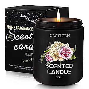 Scented Candles, CLCYICEN Rose Scented Candles for Home Scented, 8 oz Jar Candles for Men Women, Aromatherapy Candle, Nest Candles, Soy Candle for Gift