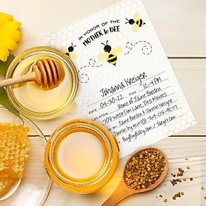 Sweet As Can Bee Baby Shower Invites / 25 Double Sided Cards With White Envelopes / 5" x 7" Honeybee Invitations/Fill In Gender Neutral Cards