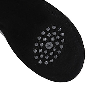 Joulli Casual No Show Liners Socks For Men 6 pack Non Slip Boat Socks,Black Gray,light Gray,Small