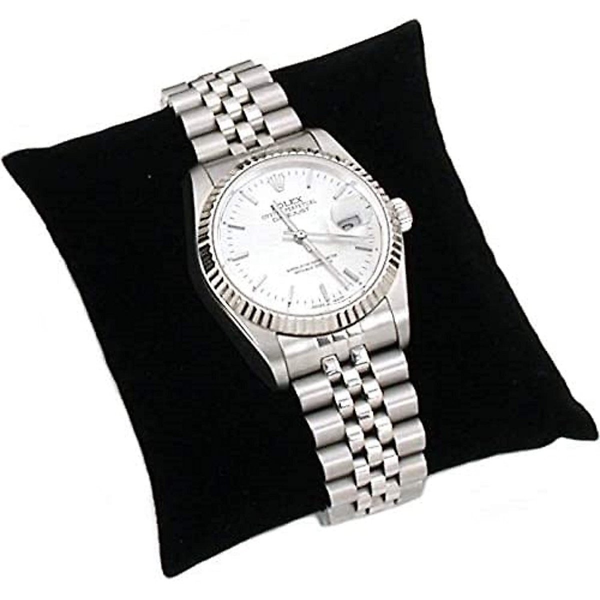 RJ Displays 3 piece Black Velvet Bracelet & Watch Pillow Jewelry Display