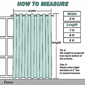 Victree Room Divider Curtain for Bedroom, Wide Velvet Curtains for Sliding Glass Door, Grommet Screens Sound Proof Privacy Curtain Panel for Living Room, 1 Panel, 9ft Wide x 7ft Tall, Black