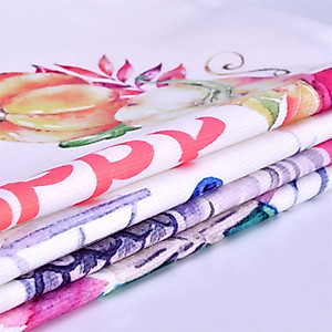 Fall Decor Thanksgiving Pillow Covers 18x18 Set of 4 Autumn Harvest Pumpkin for Sofa Couch,Gifts Fall Decorations for Home Harvest Christmas Thanksgiving Halloween Indoor Outdoor Garden