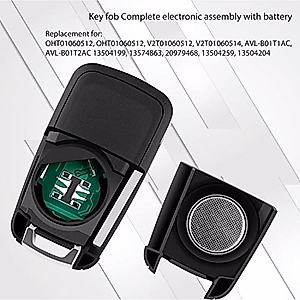 Keyless Entry Remote Fob Fits for Chevy Camaro Equinox 2010-2019/ Cruze 2011-2016/ Sonic 2012-2017/ Malibu 2014-2016/ GMC Terrain Buick Lacrosse Regal Verano Encore Replacement for P/N: OHT01060512