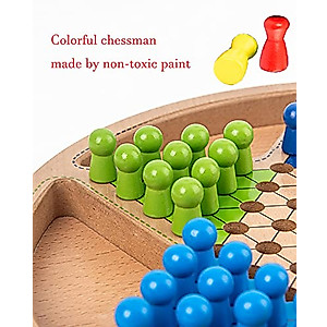 WEROCK Chinese Checkers & Gobang (Five in a Row) 2 in 1 Traditional Strategy Board Game for Family and Party