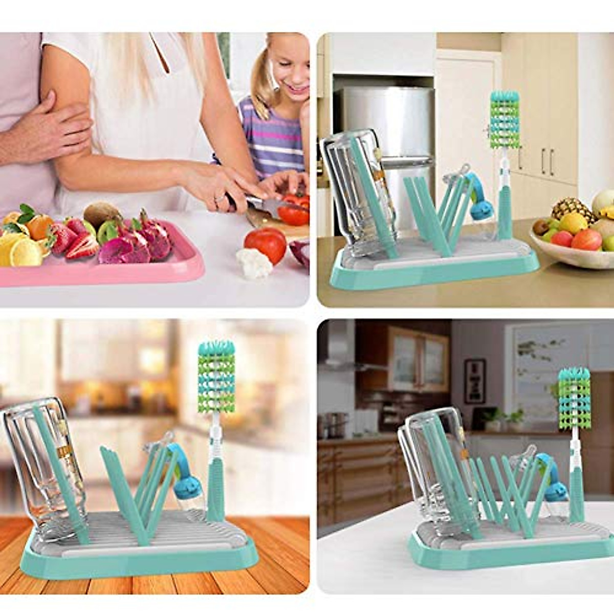 Easycomf Baby Bottle Drying Rack Dryer Space Saving Travel Holder for Pump Cup Accessories