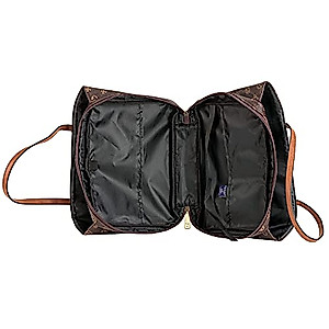 White Dove Designs Bible Cover-Wedge Shape-Faith Collection Cross & Heart-X Large-Brown (Jan)