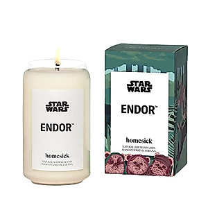 Homesick Premium Scented Candle, Star Wars Endor - Scents of Wild Fern, Basil, Ganga Sap, 13.75 oz, Gifts, Soy Blend Candle Home Decor