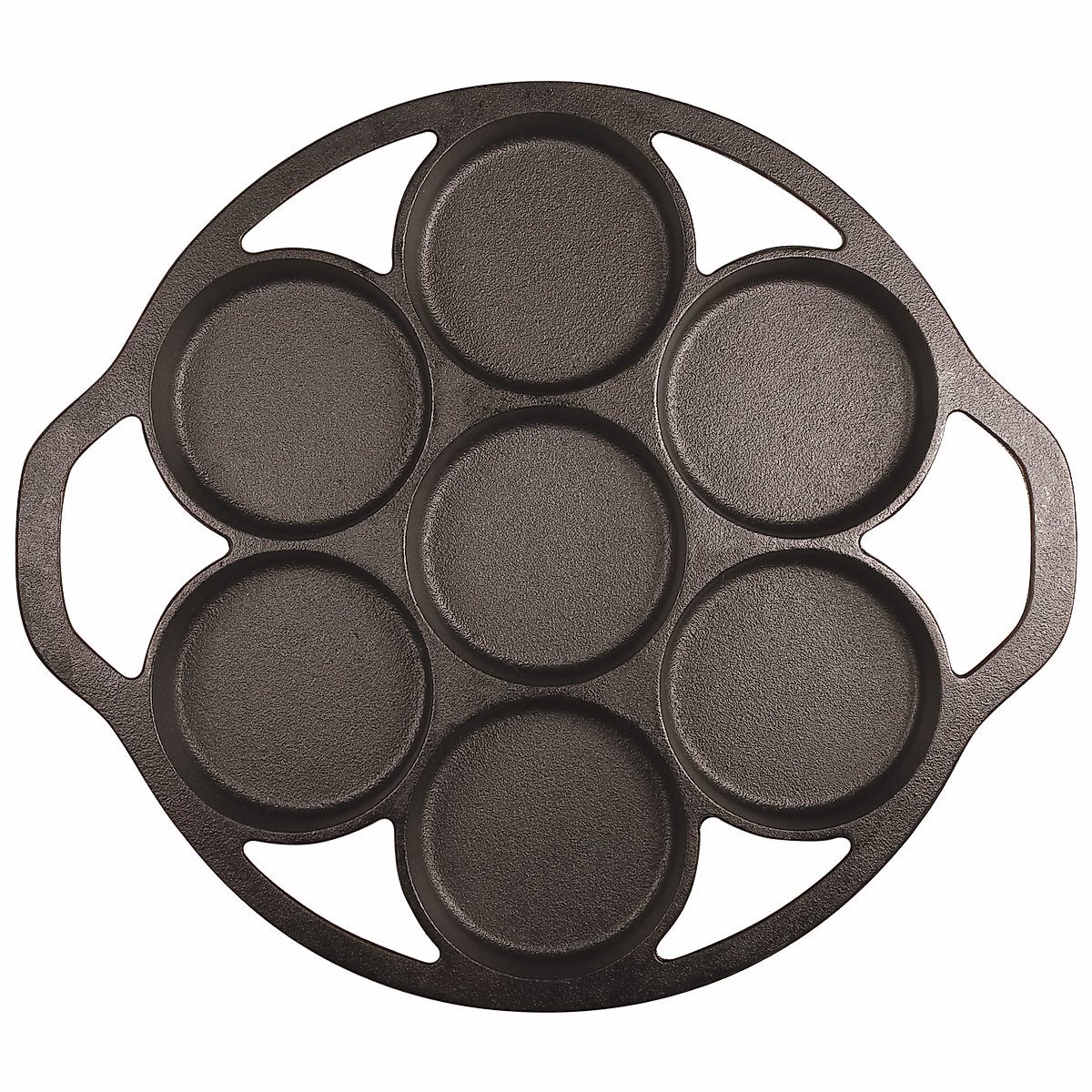 Lodge Cast Iron Mini Cake Pan. Pre-seasoned Cast Iron Cake Pan for Baking Biscuits, Desserts, and Cupcakes.