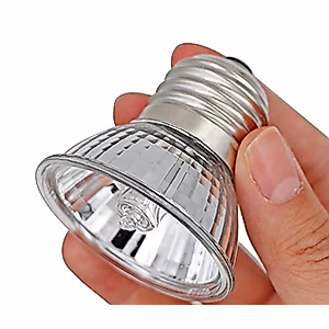 25W UVA UVB Reptile Light 25 Watt UVB Light UVA Bulb Halogen Basking Bulb Full Spectrum Reptilian Lamp Lizard Lamps for Turtle Aquarium Aquatic Reptile Lizard Habitat,E27/E26 Base,110V,6 Pack