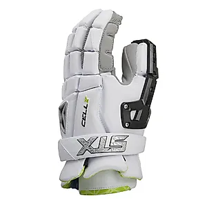 STX Cell V Goalie Gloves White Small