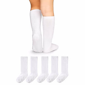LA ACTIVE Girls Knee High Socks Cozy Warm Cotton Uniform Athletic Socks for Toddlers Dress Socks