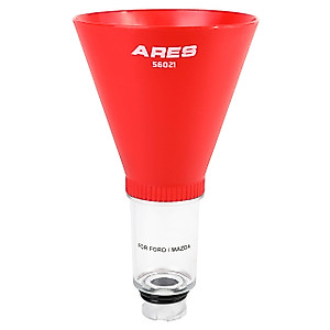 ARES 56021 - Oil Funnel for Ford and Mazda - Spill-Free Oil Filling - Easy to Use 1-Person Design - Fits Multiple Applications