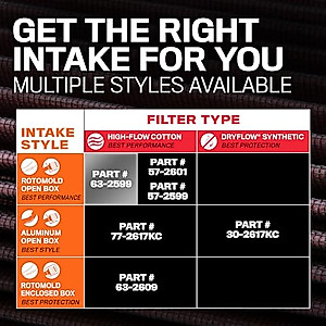 K&N Cold Air Intake Kit: Increase Acceleration & Towing Power, Guaranteed to Increase Horsepower up to 12HP: Compatible 3.5L, V6, 2017-2021 Ford/Lincoln (Expedition, F150 Raptor, Navigator), 63-2599