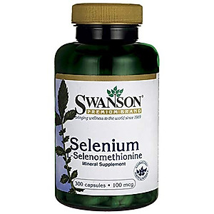 Swanson Selenium (L-Selenomethionine) 100 mcg 300 Capsules