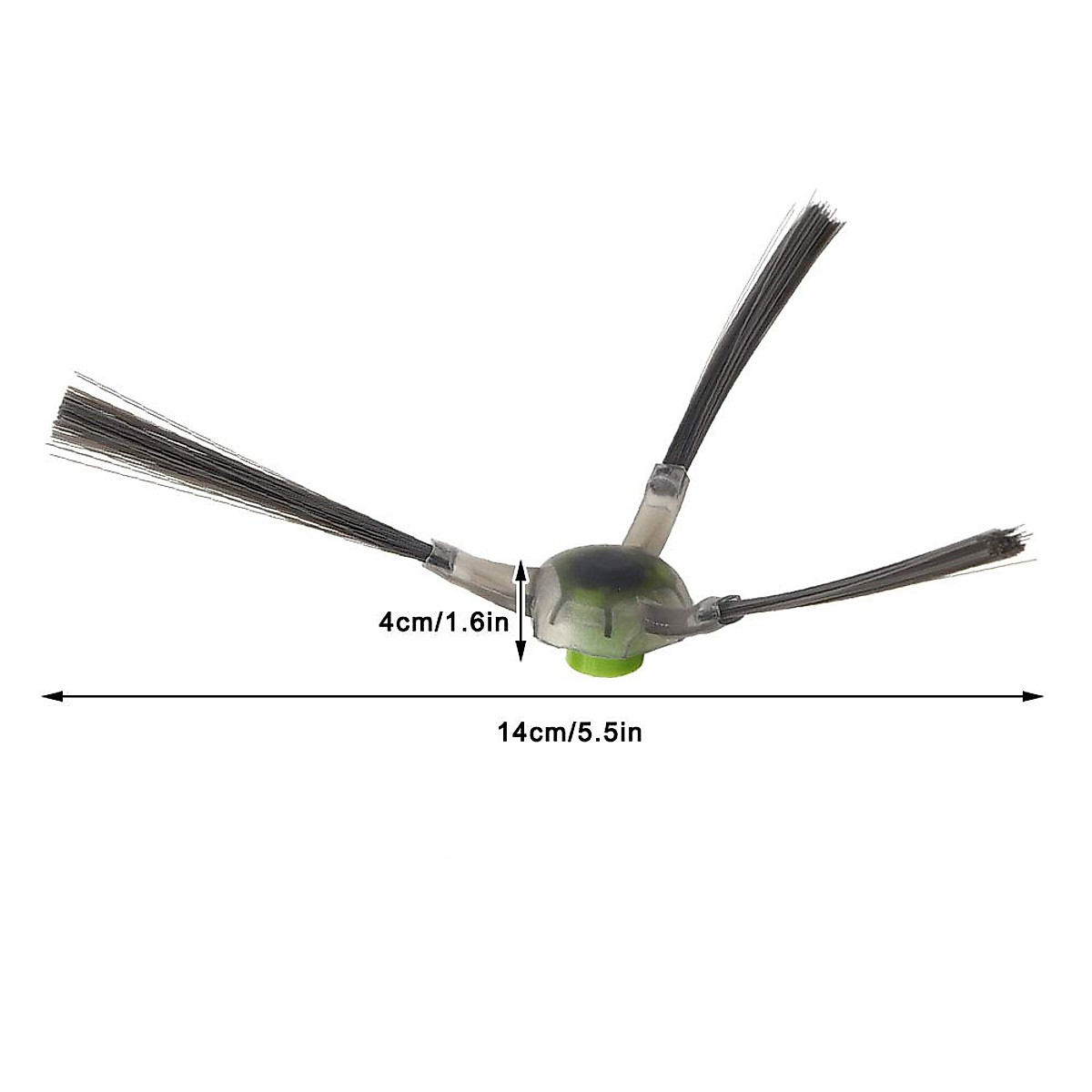 Fdit 4PCS Side Brushes Replacement Vacuum Cleaner Replenishment Sweeping Brush Fit for Ecovacs Deebot DE55 DE6G DD33 DJ35 Robotic Vacuum Cleaner