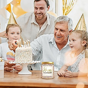 Happy Birthday Candle - Birthday Sprinkle Candle Gift Birthday Gifts for Women - 7oz Vanilla Cream Scented Candle Happy Birthday Gifts for Her, Best Gifts for Girl, Friends, Men