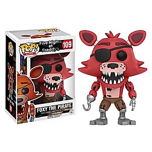 POP Five Nights at Freddy's - Foxy The Pirate Funko Pop! Vinyl Figure (Bundled with Compatible Pop Box Protector Case), Multicolored