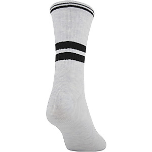 Under Armour Women's Essential Mid-Crew Socks, 3-Pairs, Gray/Black Assorted, Medium