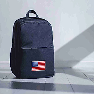 Laughing Lizards American Flag Patch (2-Pack) Iron On USA Patches, USA United States of America, US Flag Patch, sew on for Cloth Uniform Hat Backpack Jacket Pants Accessories (Standard)