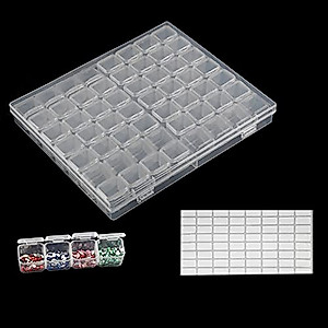 Transparent Diamond Painting Storage Container, 28/56 Grids Storage Box Diamond Art Accessories for Bead Rhinestone