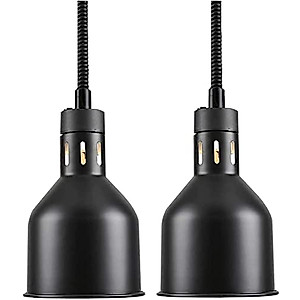 FUNNYBSG Commerical Food Heat Lamp, Retractable Ceiling Heat Lamp, Food Heat Lamp for Steak Pizza, Catering Kitchen Restaurant Chandelier Keep Food Warm