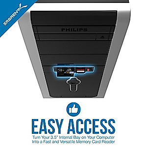 SABRENT 74 in 1 3.5 Inch Internal Flash Media Card Reader/Writer with USB Port (CR-USNT)