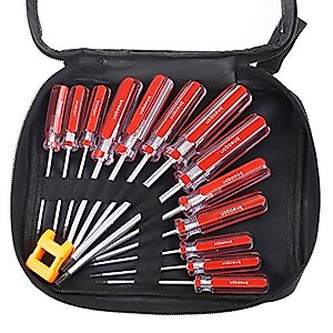 uoboeuq 13-Piece Magnetic Torx Screwdrivers Set, Security Tamper Proof, T4、T5、T6、T7、T8、T9、T10、T15、T20、T25、T27、T30、T40