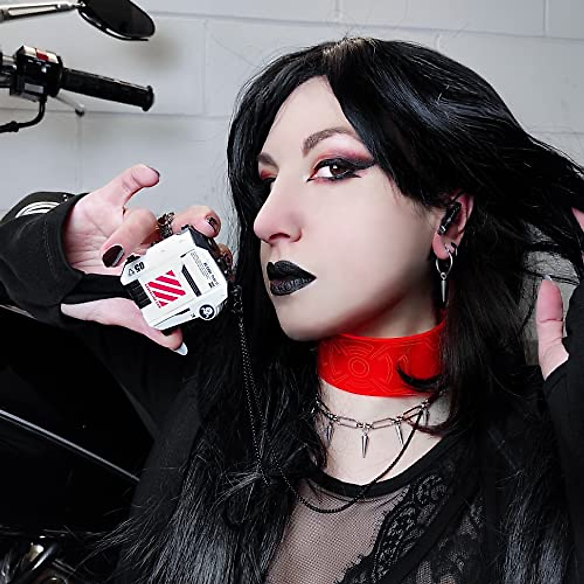 Gravastar Noise Cancelling Earbuds Sirius P5,Wireless Earbuds with Stereo Sound,4 RGB Lights,40H Playback, ENC for Clear Call,Bluetooth 5.2,IPX4,Support multipoint Connection(Defense Mecha)