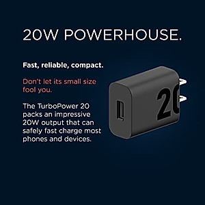 Motorola TurboPower 20 QC3.0 Charger with 1m USB-A to USB-C Cable for Moto G100, G Power (2020/2021/2022), G Stylus (2020/2021/2022/5G), One 5G/5G UW/5G Ace/5G UW Ace, Edge/Edge+