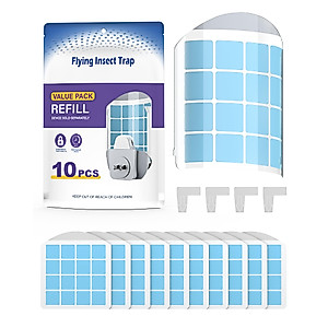 10 PCS Frameless Refill Cards Compatible with ZEVO Plug-in Light M364 and Max, 100% Fit Replacement Refill Cards Glue Cards
