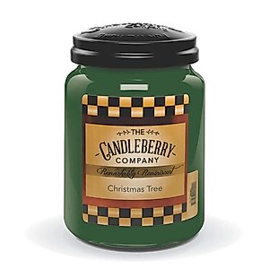 Candleberry Candles | Christmas Tree Candle | Best Candles on The Market | Hand Poured in The USA | Highly Scented & Long Lasting | Large Jar 26 oz