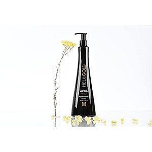 Heli's Gold Volumize Shampoo - Gently Cleanses And Rebalances Your Scalp - Promotes Stronger, Revitalized Growth - Increases Hair Density And Vitality - Fine, Thin And Lifeless Strands - 33.8 Oz