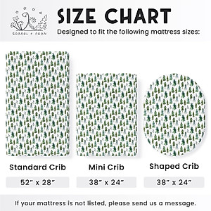 Sorrel + Fern 2-Pack Crib Sheets for Standard Crib Matress (Woodland Forest Animals) - Premium Fitted Sheets - Buttery Soft Cotton Blend