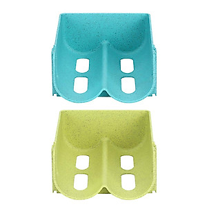 LIZEALUCKY Standing Stackable Beer can Holder Canned Beverage Storage Rack Refrigerator Beverage Organizer(Blue)