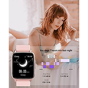 Deeprio Smart Watch 1.69 inch for Android Phones and iOS Compatible iPhone Samsung Men Women HD Screen Oxygen Pleasure Heart Rate Monitor IP68 Waterproof Smartwatch Fitness Tracker Fitness Watch