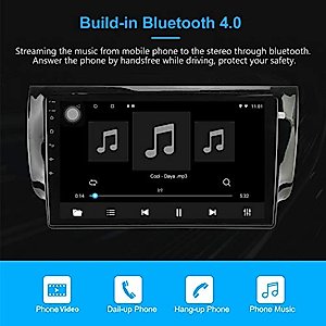 LEXXSON Android 8.1 Car Radio Stereo 10.1 inch Capacitive Touch Screen High Definition GPS Navigation Bluetooth USB Player 1G DDR3 + 16G NAND Memory Flash for Nissan Sentra 2013 2014 2015 2016 2017