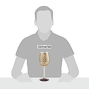 Enesco Designs by Lolita Celebrate Artisan Wine Glass, 15 Ounce, Multicolor