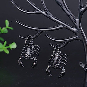 ERKUOO Ear Hangers Weights For Stretching Scorpion-Shaped Ears Gauges Stainless Steel Ear Expander Ear Plugs Tunnels Body Piercing Jewelry 8g(3mm)