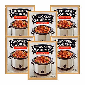 Crockery Gourmet Seasoning Mix for Beef, 2.5-Ounce Packets (Pack of 6)
