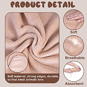 Ladadee 6 Pack Guinea Pig Blankets Soft Fleece Cage Liner for Hamster Rabbit etc Small Animal, Guinea Pig Washable Pee Pads Bedding Blankets