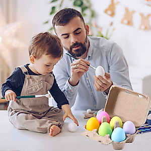 Half Dozen Egg Cartons 50 Pack, Blank Natural Pulp Egg Cartons 6 Count for Chicken Eggs Reusable, Storage Tray Strong for Holds Up to Six 6 Egg Carton Cardboard Paper Holder Container for Refrigerator