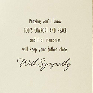 Hallmark Dayspring Religious Sympathy Card for Loss of Father (Comfort & Peace)