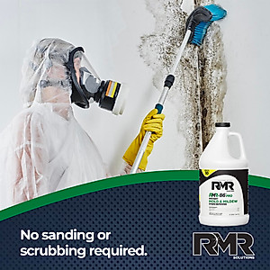 RMR-86 Pro Instant Mold Stain & Mildew Stain Remover - Contractor Grade Cleaning Solution, Professional Quality Formula, Odor Removal, 1 Gallon