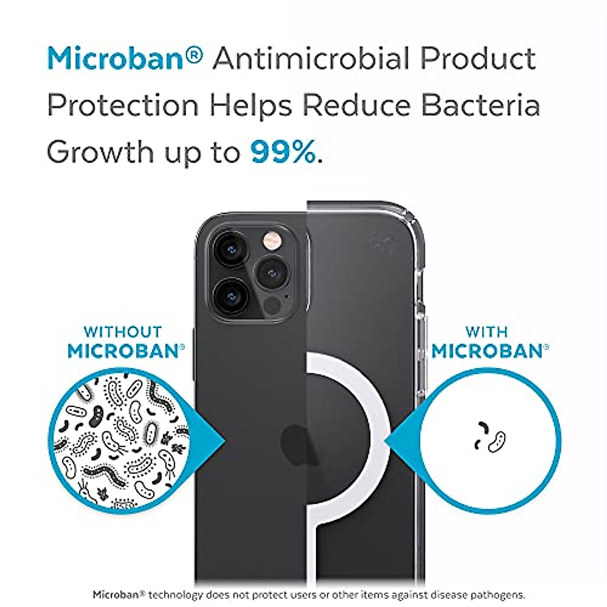 Speck Products Presidio Perfect Clear + MagSafe iPhone 12 / iPhone 12 Pro Case, Clear/Clear