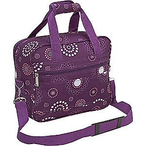 Rockland Impulse 4-Piece Softside Upright Luggage Set,Telescoping Handles, Pucci, (14/19/24/28)