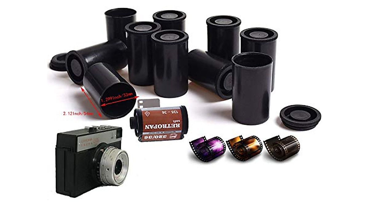 70 PCS Film Canisters with Caps - Perfect for Photography & Storage